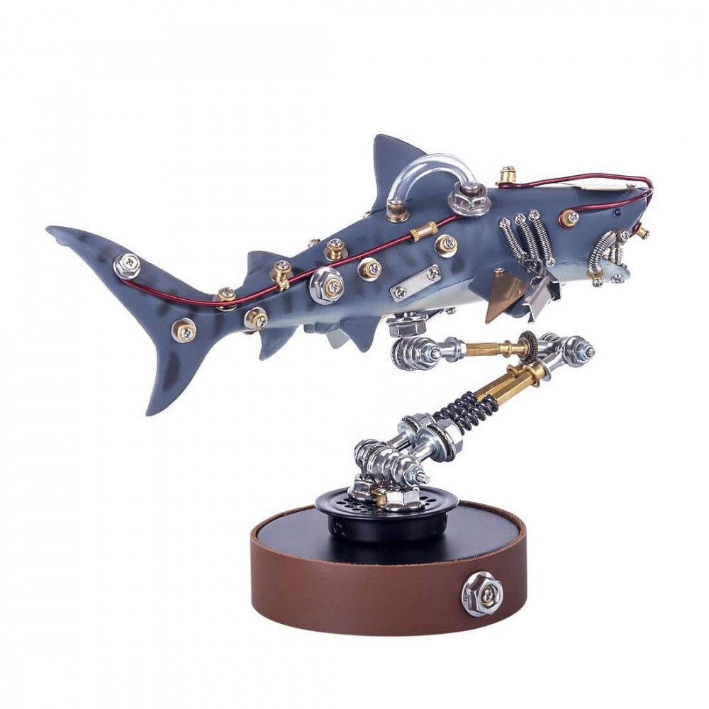 217pcs 3d assembly diy metal mechanical shark variant beast puzzle ...
