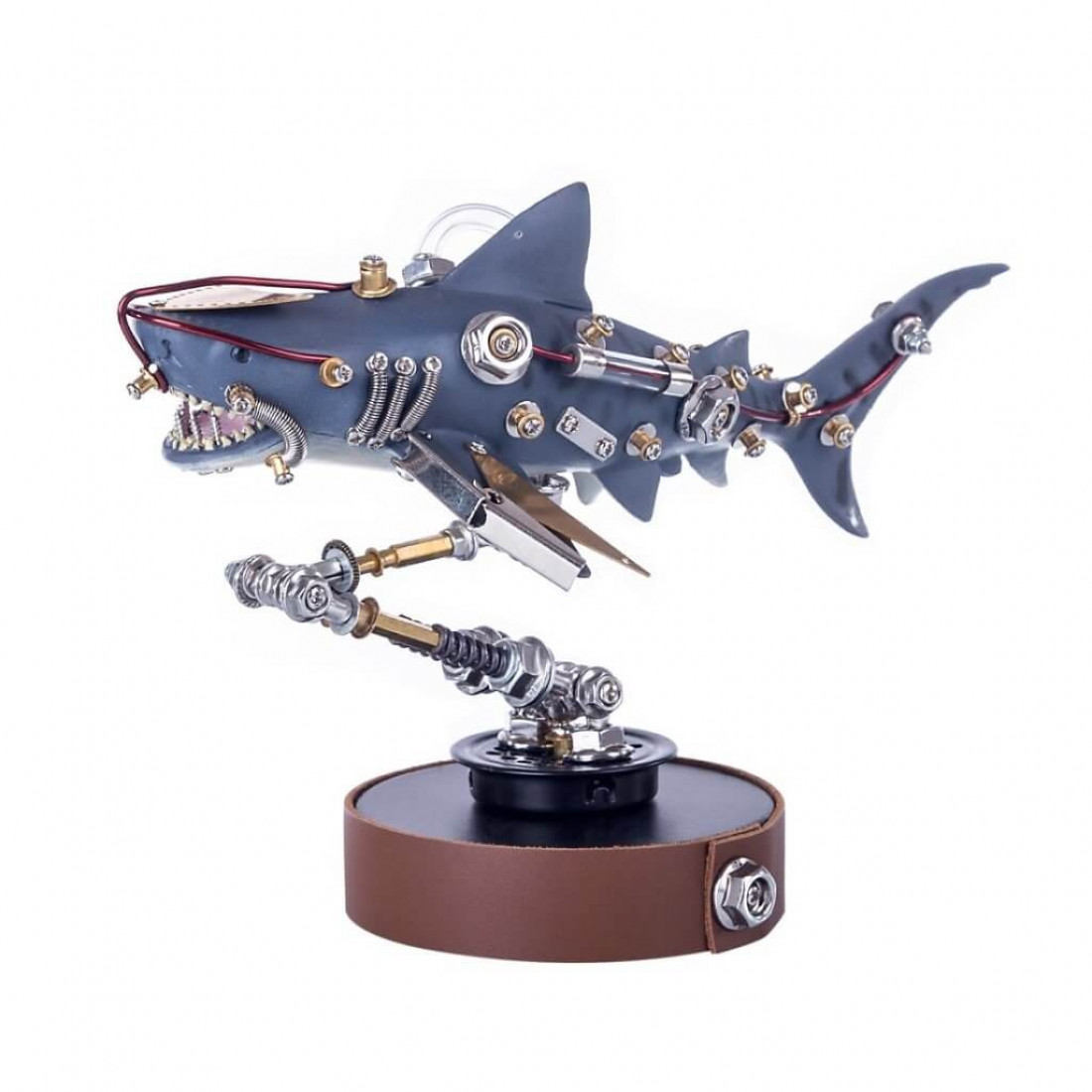 217pcs 3d assembly diy metal mechanical shark variant beast puzzle ...