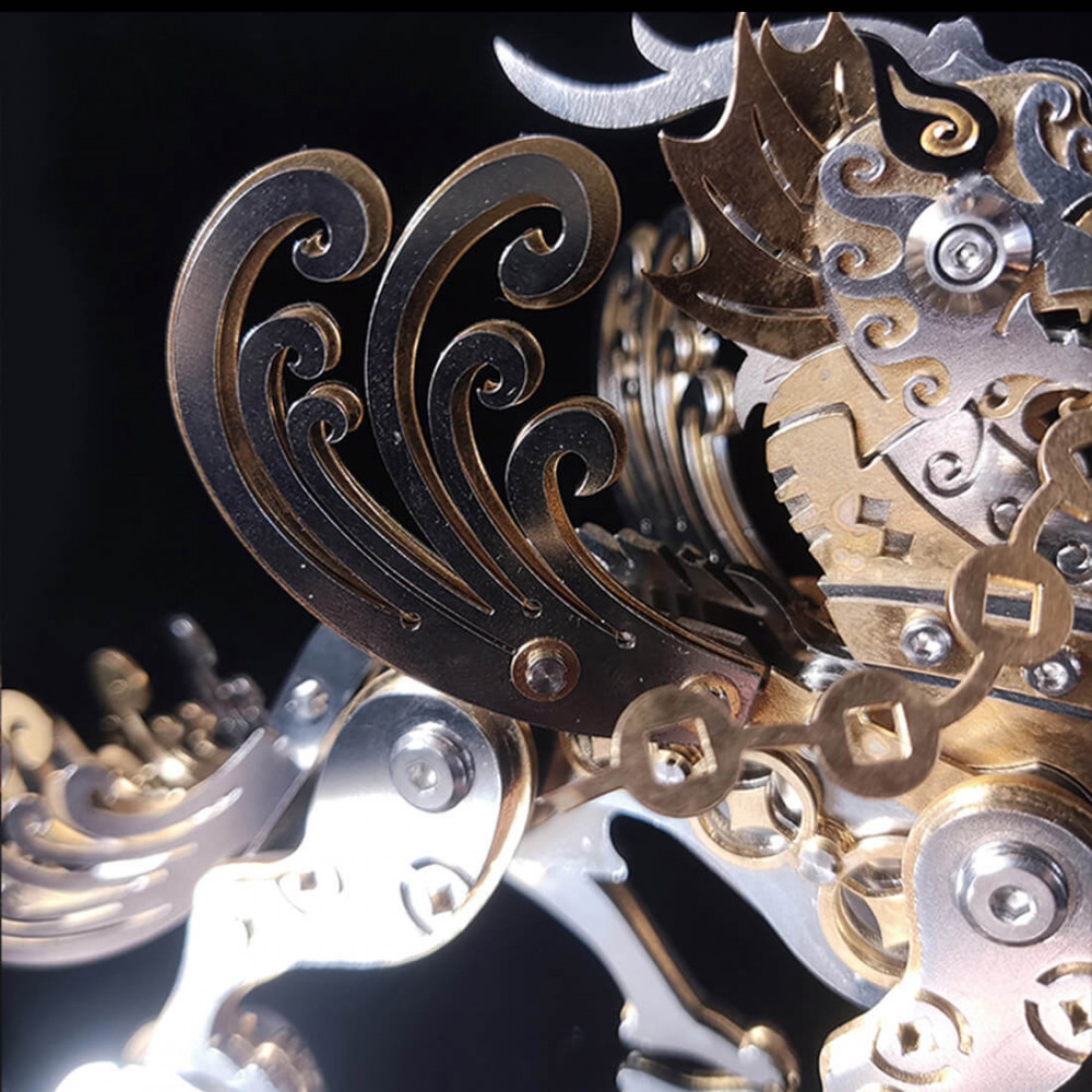 49pcs diy big pixiu mini 3d metal puzzle model assembly kit toys ...