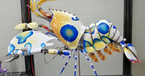 customized 3d metal lobster sculpture assembly model kits crafts for ...