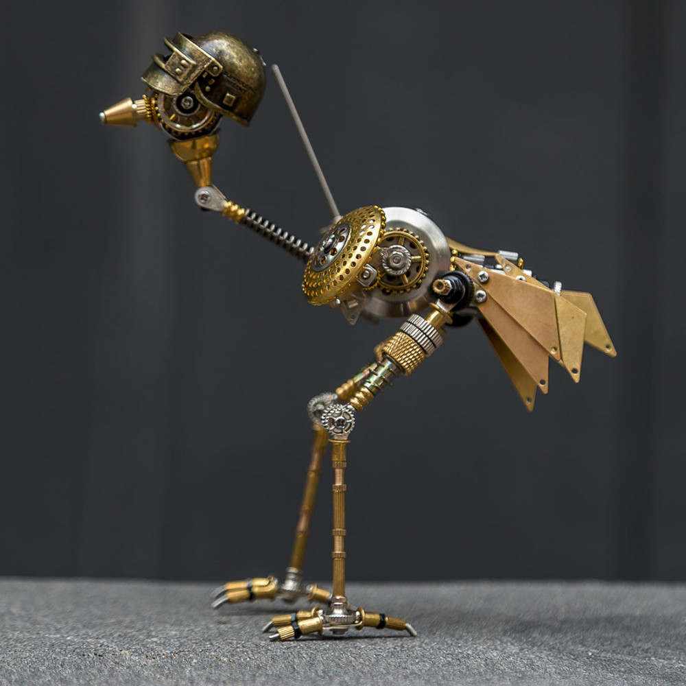 medieval steampunk knight emu bird with sword and shield 250pcs 3d ...