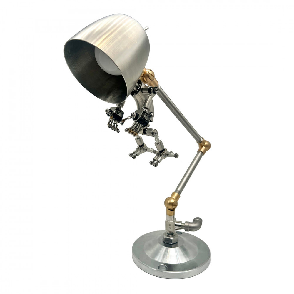 steampunk 3d metal no.1 robot table lamp us-plug - steampunk-3d-metal ...
