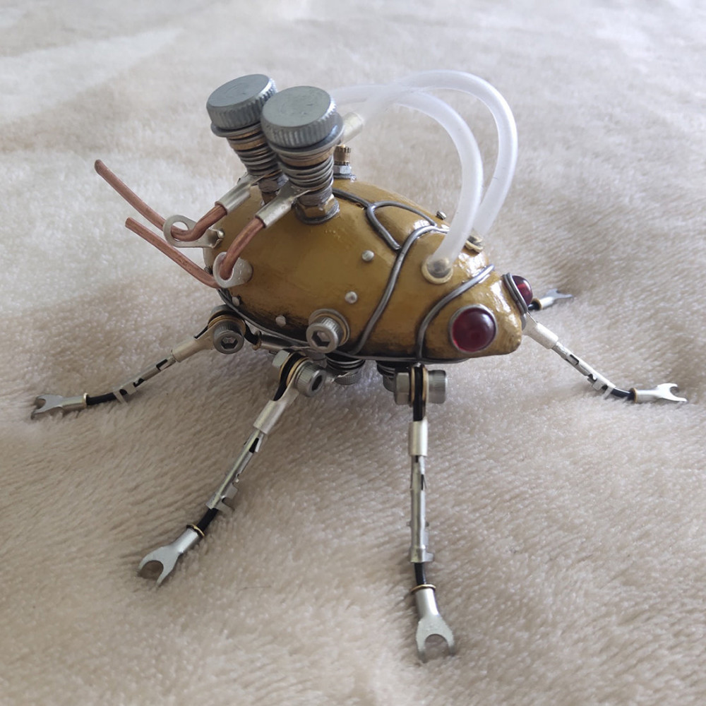 steampunk 3d mini beetle metal sculpture model crafts - steampunk-3d ...