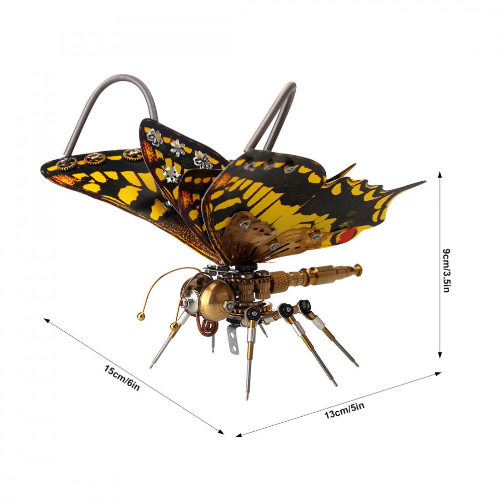steampunk eastern tiger swallowtail butterfly diy kit papilio glaucus ...