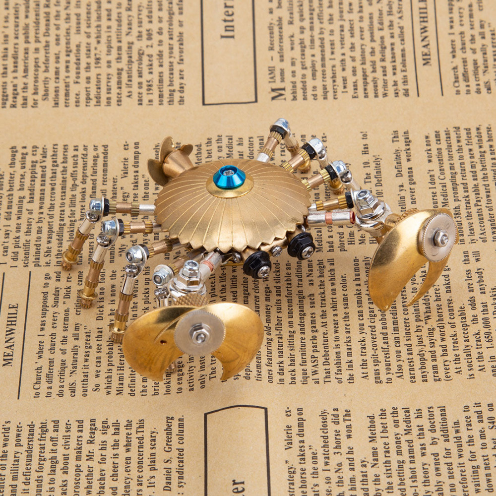 steampunk mini fiddler crab metal model building kits for kids - steampunk-mini-fiddler-crab ...